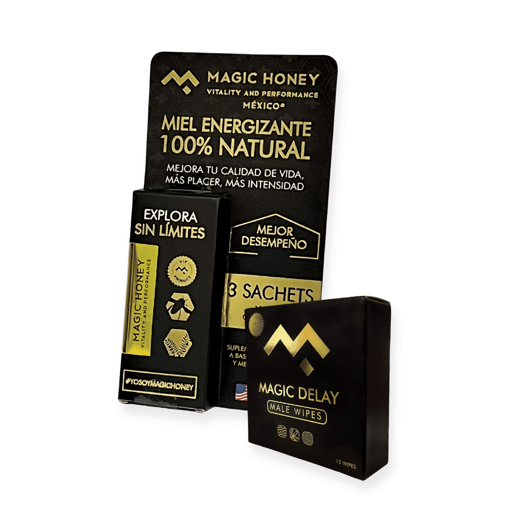 Dúo de 3 Sachets Magic Honey + 1 Caja Magic Delay (1 Semana de Rendimi ...